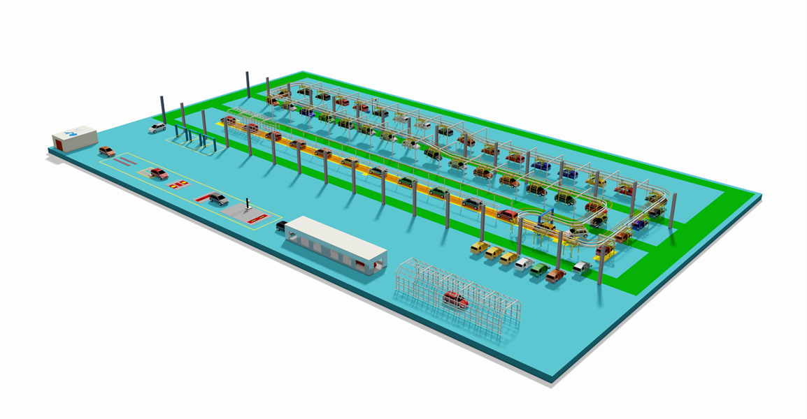 SKD Automobile Assembly Line CKD