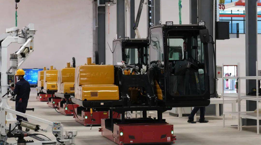 Excavator Assembly line Production line