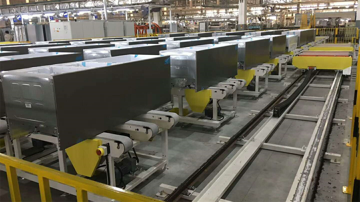 Refrigerator production line