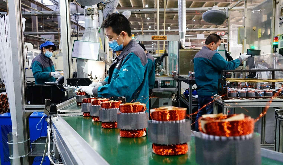 Water pump production line