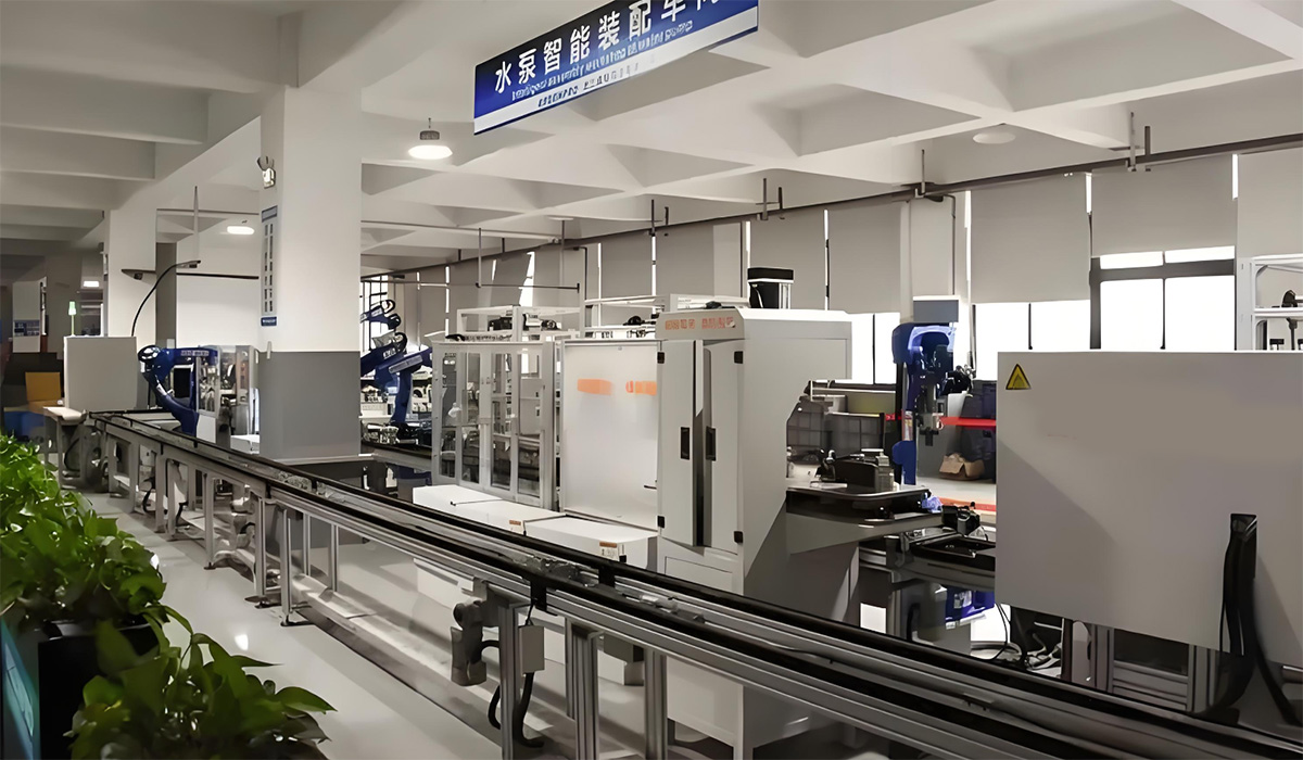 Water pump production line