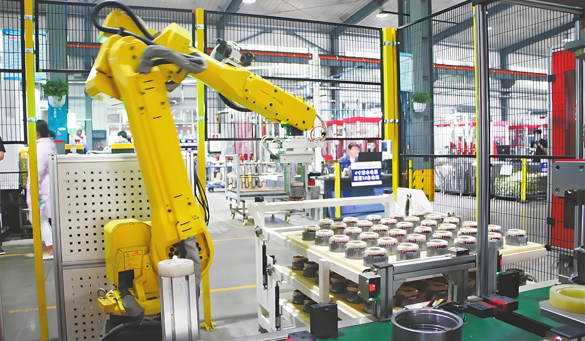 Water pump production line