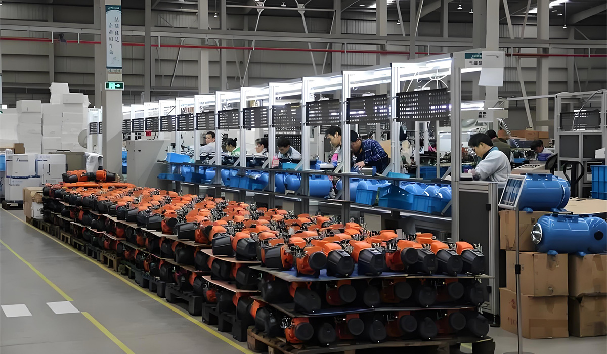 Water pump production line