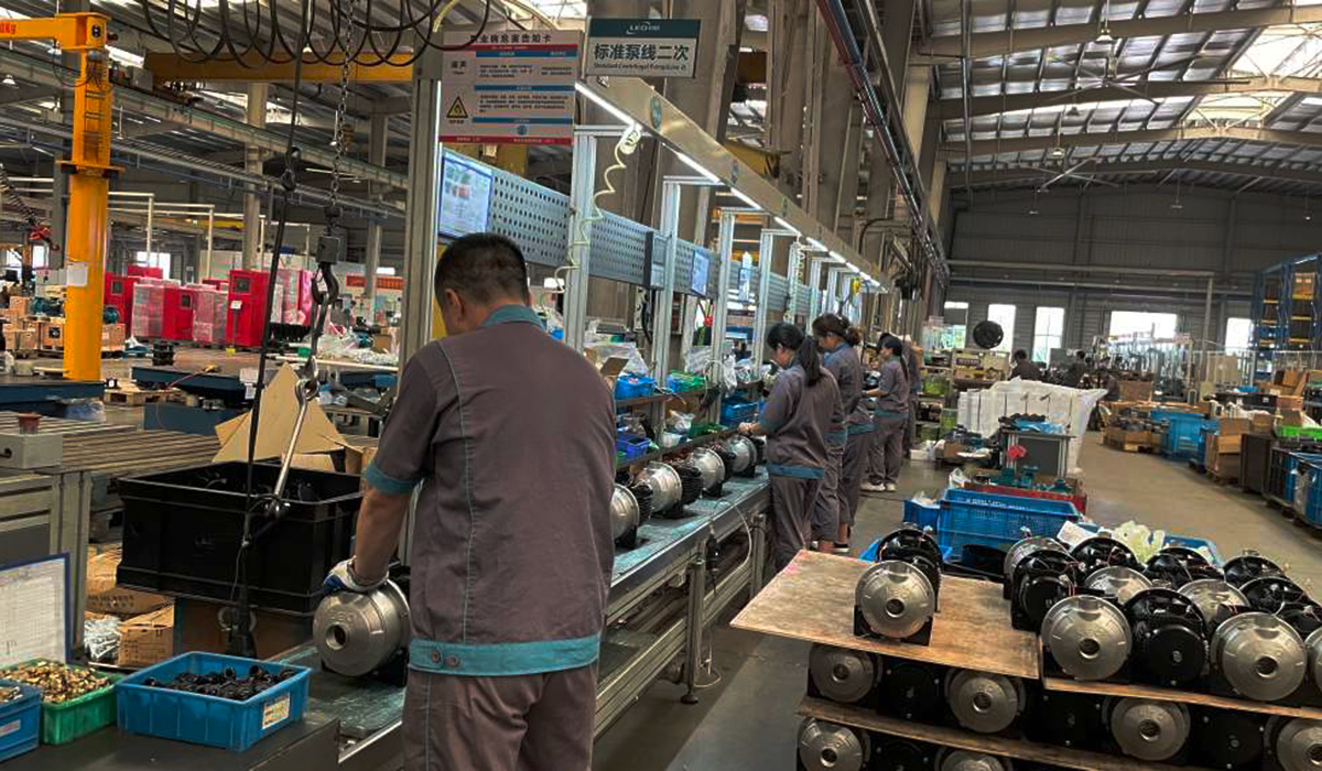 Water pump production line