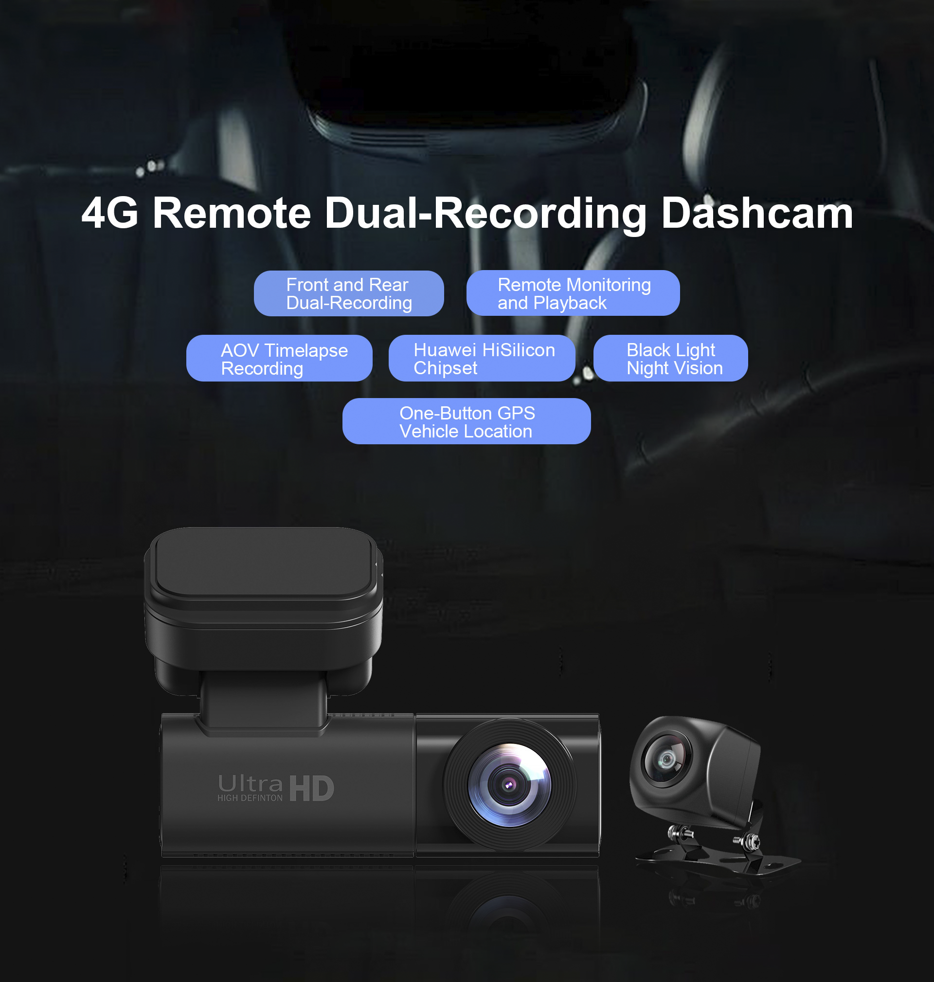 2025 New Dual Lens 2K+1080p HD GPS Smart Camera 4G SIM Card Night ...