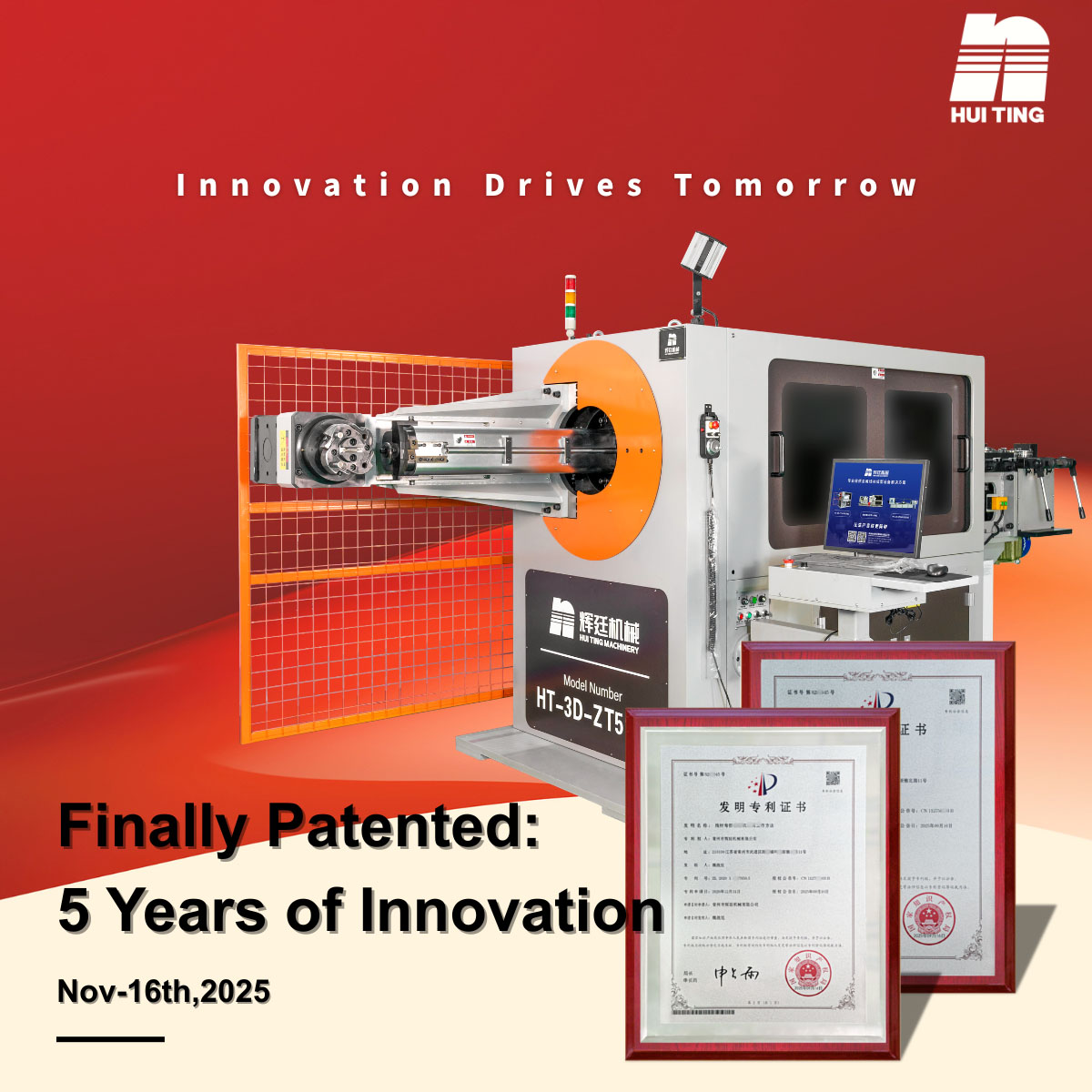 HUI TING Machinery Granted Inventive Patent for China's Rotary Head ...
