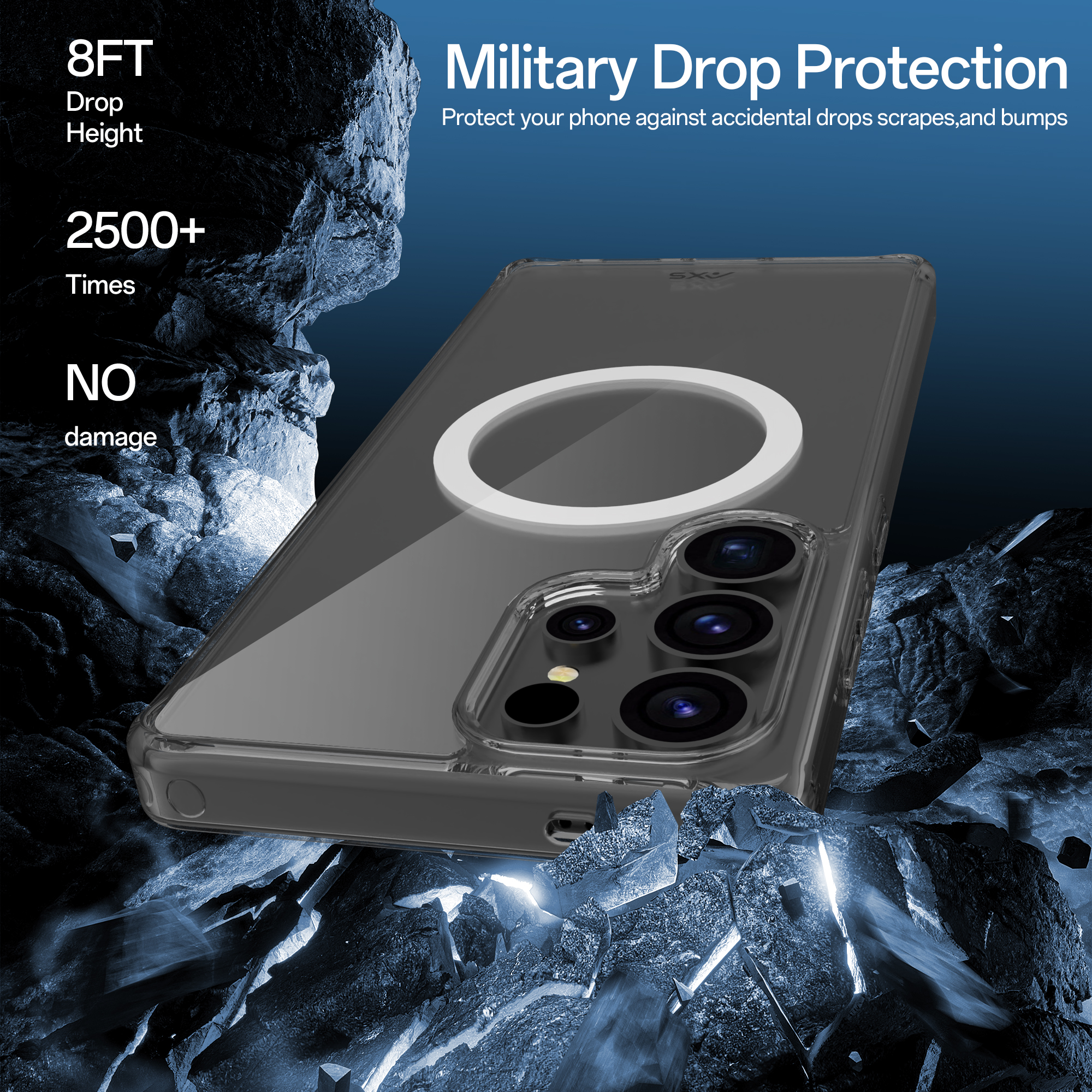 Yomii S25 Ultra: Sport Crystal Magsafe Case, Anti-Yellow, N52SH Strong ...