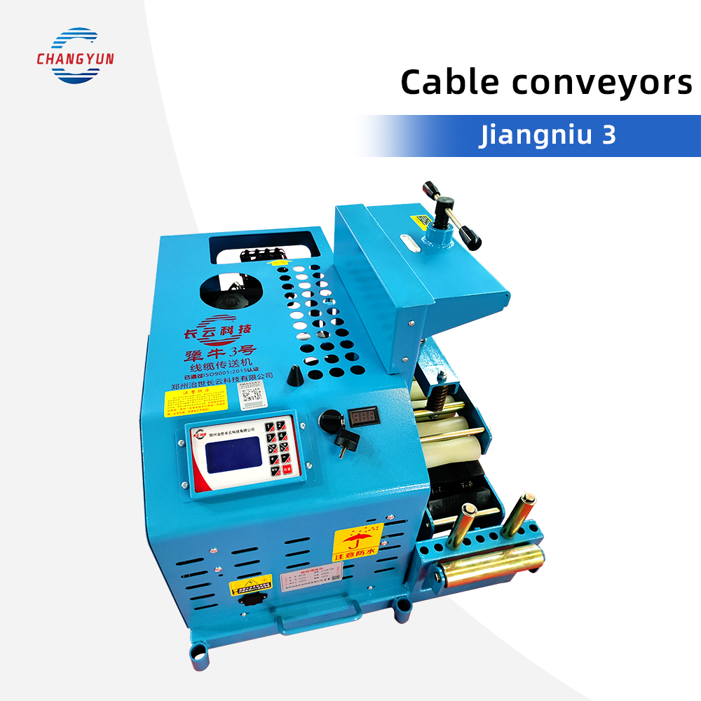 Electric cable conveyor for cable laying